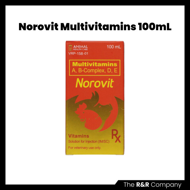 Norovit Multivitamins for Gamefowl/Sabong and Poultry 100mL (injection ... Norovit Multivitamins for Gamefowl/Sabong and Poultry 100mL (injection ...