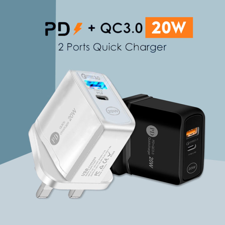 Quick Charge 20W Fast Charging 3.0 USB Fast Charging PD 20W 3A Adapter ...