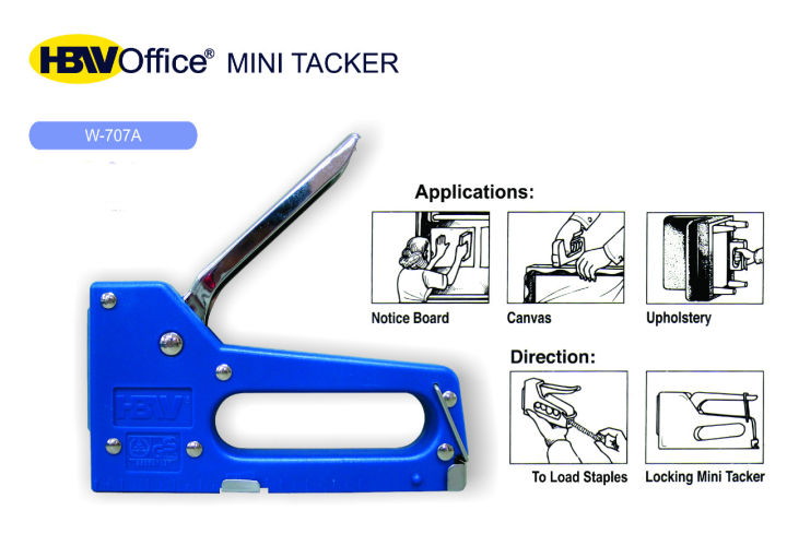 Hbw Gun Tacker W 707a Mini Lazada Ph