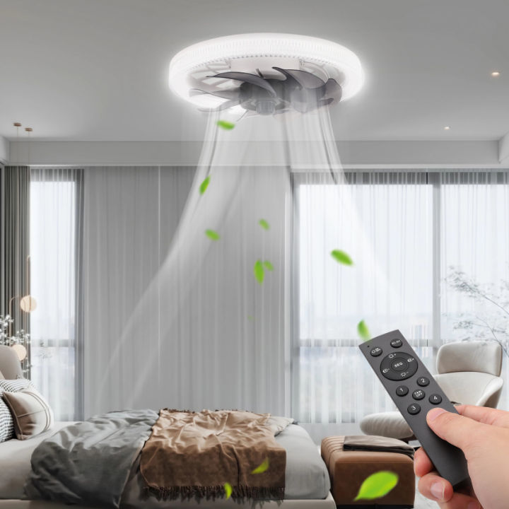 🌈【Ready Stock】🌈Household Ceiling Fan With Light | Receptacle Fan With ...