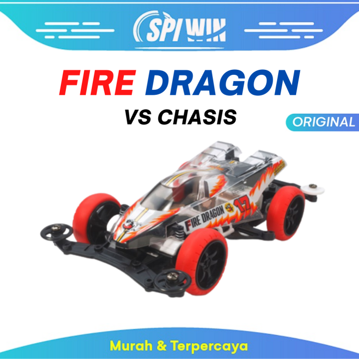 Tamiya ORIGINAL 100% Fire Dragon Clear Body Mini 4WD | Lazada Indonesia
