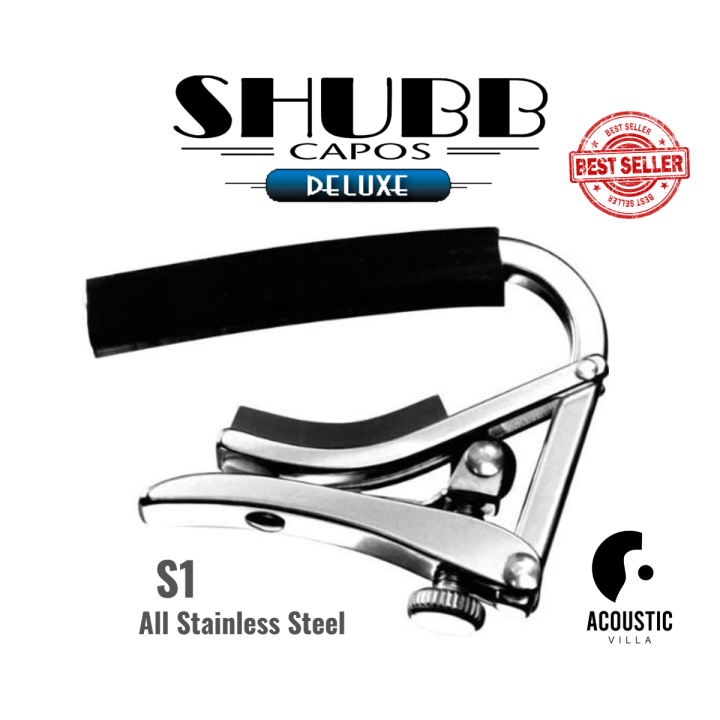 คาโป้ Shubb S1 Deluxe Capo for Steel String Guitars ทำจากสแตนเลส ...