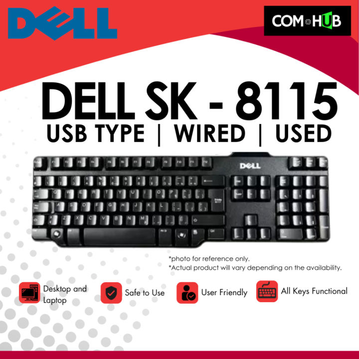Com Hub PC | Used DELL SK - 8115 Keyboard Heavy Duty for PC Pisonet ...