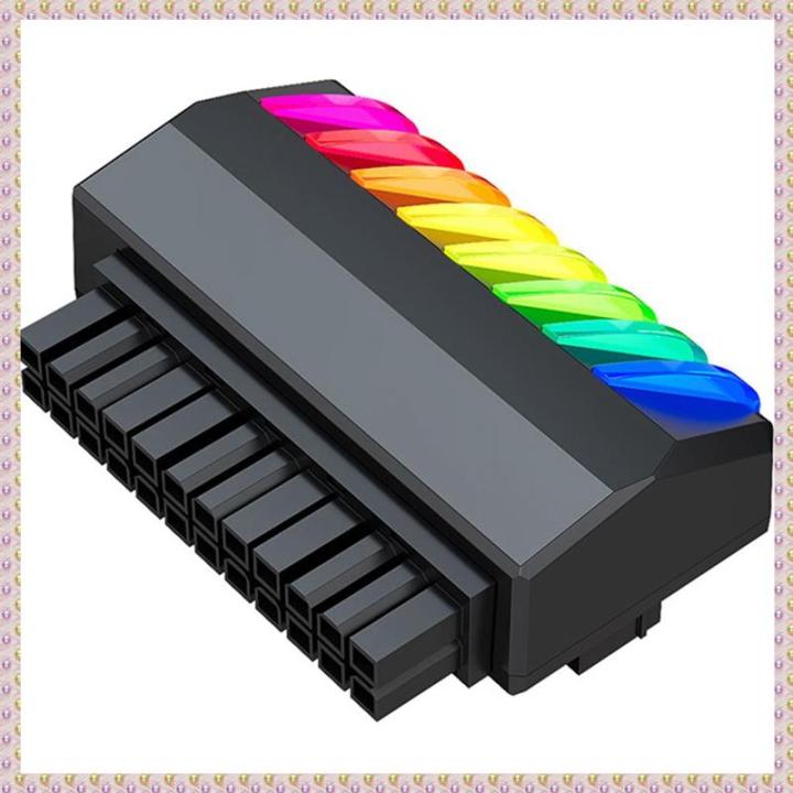 DIY Power Supply 90 Degree Motherboard 24pin Adapter ARGB Right Angle ...