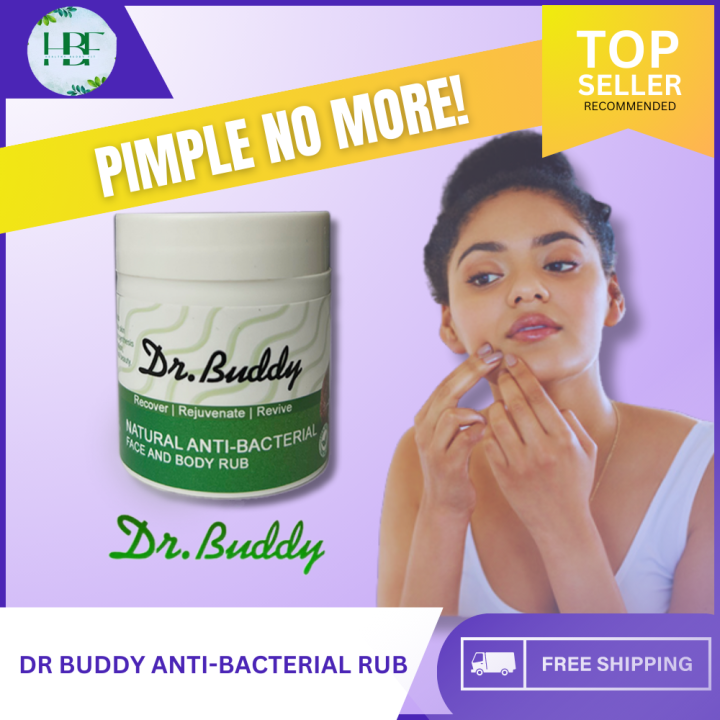 1 Pc DR. BUDDY Natural Anti - Bacterial Face and Body Rub 50g Cures All Skin Types Problems like ...