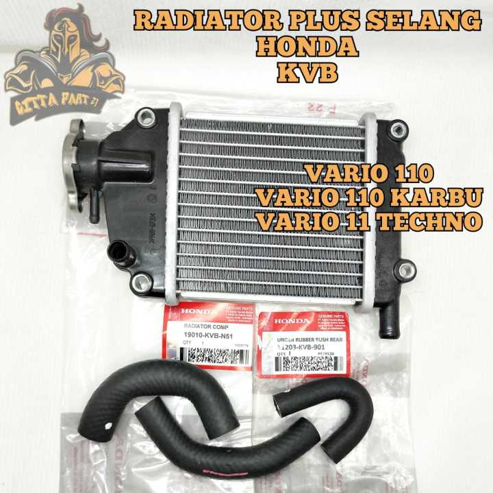 RADIATOR SET PLUS PIPA SELANG RADIATOR ASLI HONDA KVB KUALITATAS ASLI ...