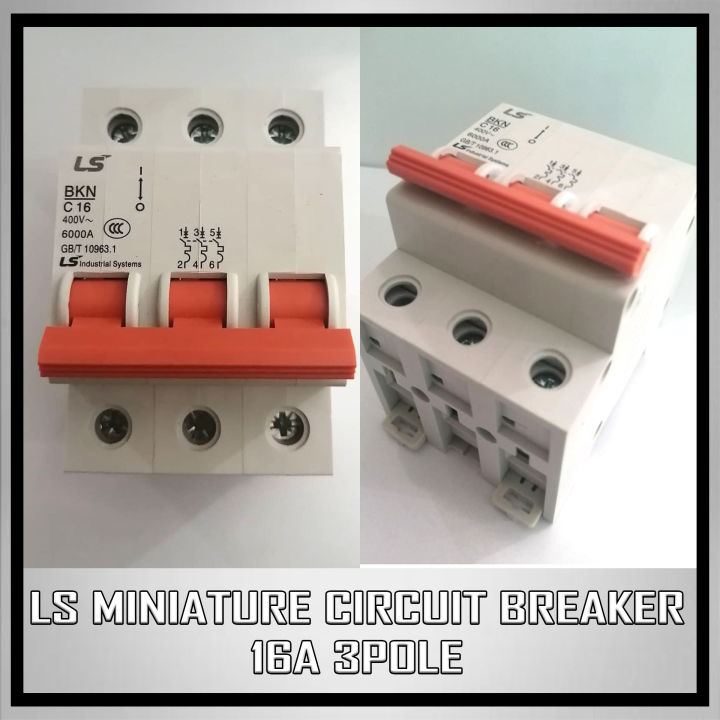 MINIATURE CIRCUIT BREAKER LS BRAND 3 POLE 2A - 100A MCB | Lazada PH