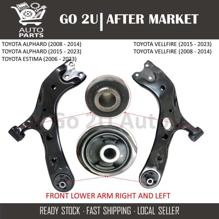 FRONT LOWER ARM RGHT AND LEFT -RIGHT 48068-0R020 LEFT 48069-0R020 ...