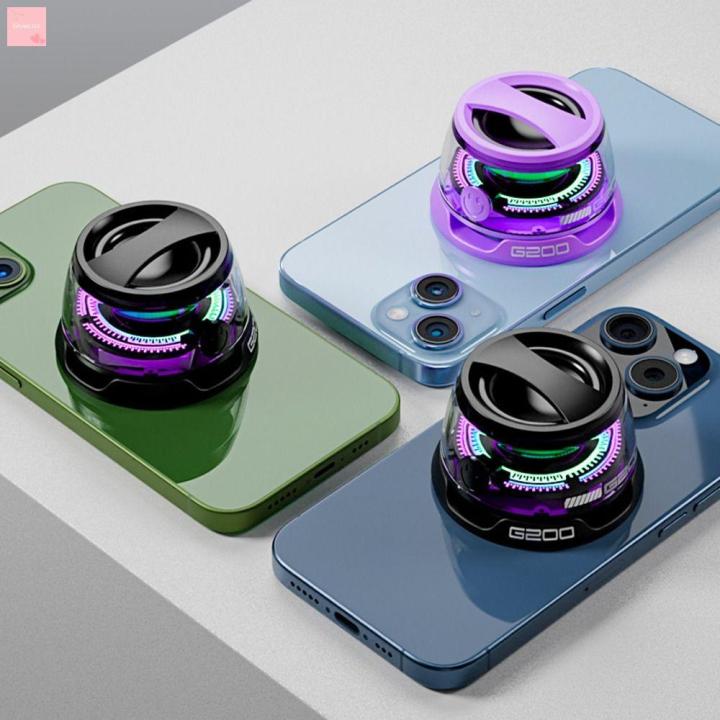 GLOWLITE แบบ2-in-1 ลำโพงบลูทูธขนาดเล็ก พร้อมไฟ RGB แม่เหล็กแบบแม่เหล็ก ...