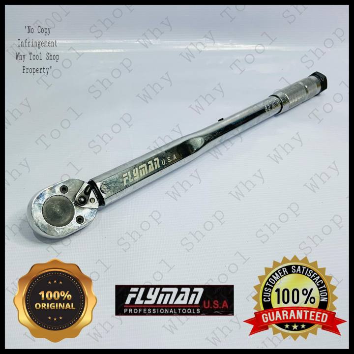 FLYMAN USA 1/2"DR. TORQUE WRENCH 28-210 N.m 18" | Lazada PH