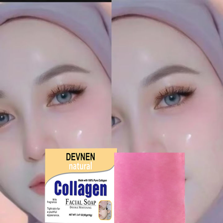 Collagen Soap Facial Moisturizing Deep Cleanser Beauty Skin Whitening ...