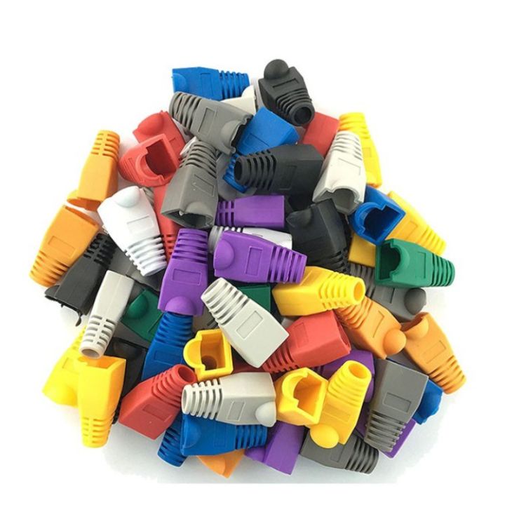 RJ45 Rubber Boots Modular Plug Cover / RJ45 End Cap Cat5e Cat6 | Lazada PH