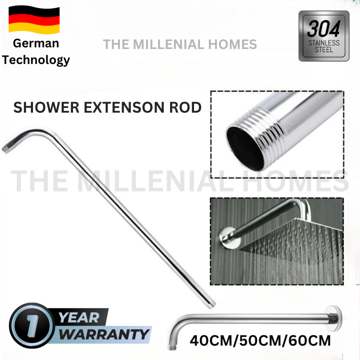 Best Seller Shower Head Arm Pipe Extension Rod 40cm 50cm 60cm Arm Pipe ...