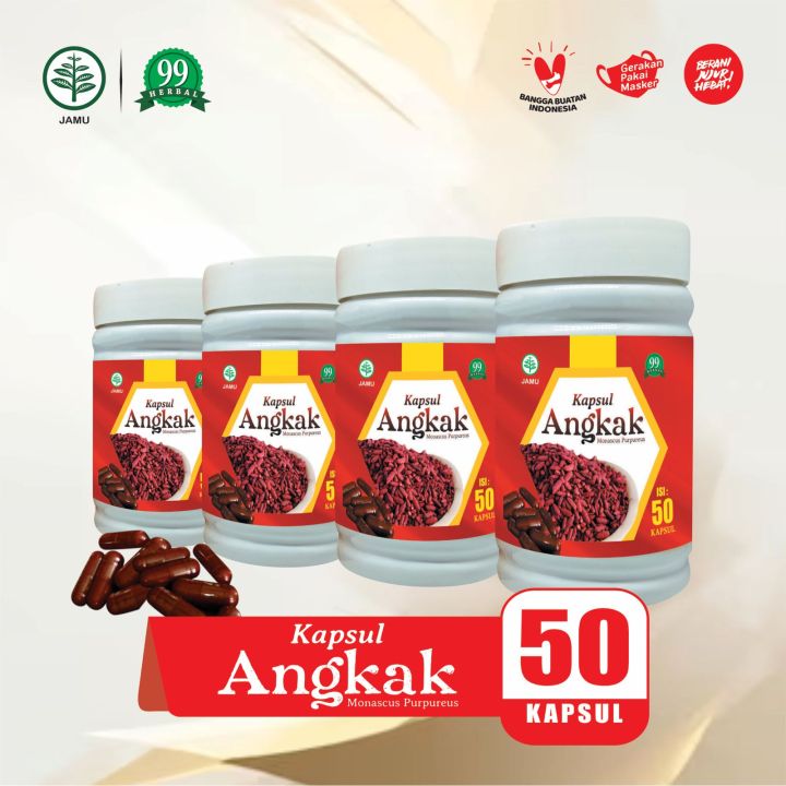 Kapsul Angkak Premium Anti-DBD - Herbal Suplemen Pemulihan Tubuh Isi 50 ...