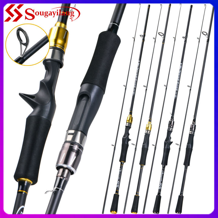 Sougayilang Tongkat Pancing 1.8m/2.1m 2 Bagian 6-12LB Carbon Joran Pancing Ultralight Casting ...