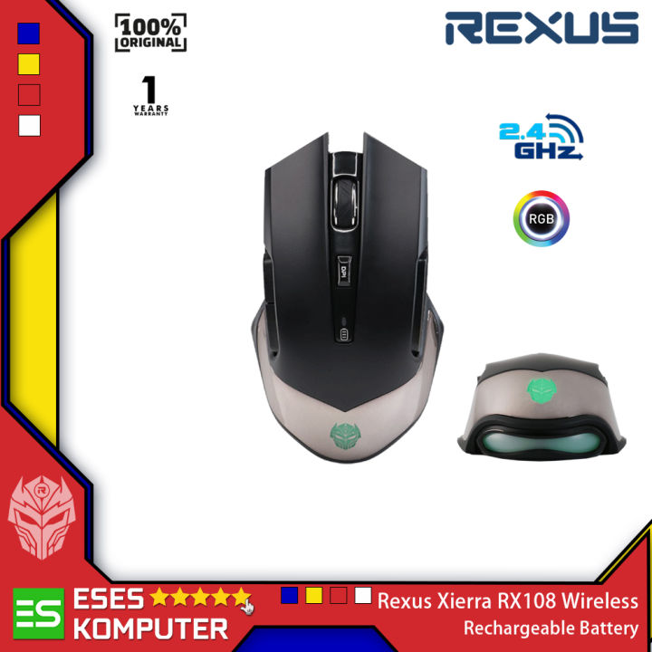 Mouse Rexus Xierra RX108 Wireless | Mouse Gaming | Lazada Indonesia