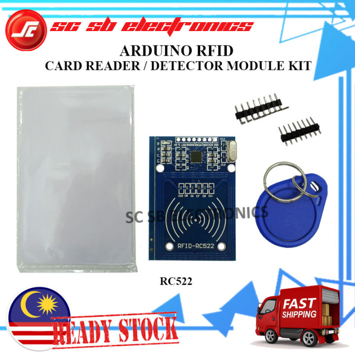 ARDUINO RFID RC522 CARD READER DETECTOR MODULE KIT | Lazada