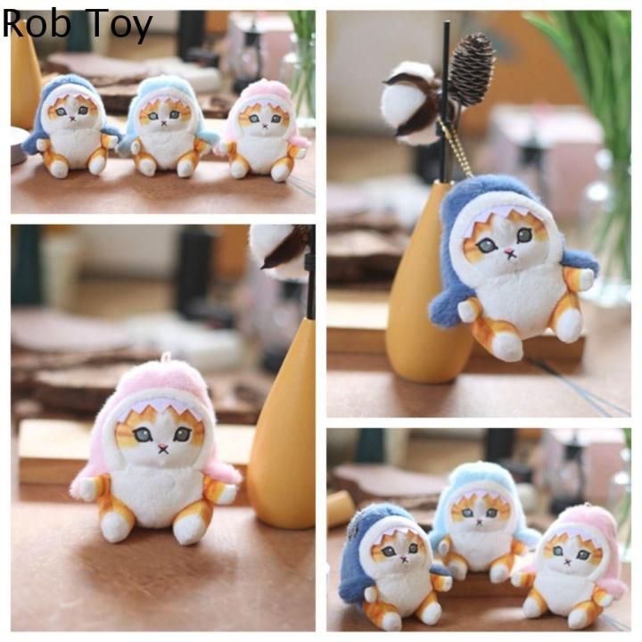 ROB TOY ตุ๊กตาผ้ารูปแมว จี้ตุ๊กตาแมวฉลาม นุ่มนุ่มๆ ปลาฉลามแมว ตุ๊กตาแมว ...