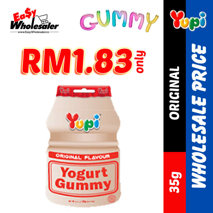 YUPI YOGURT GUMMY ORIGINAL (1 box x 12's x 35G) | Lazada