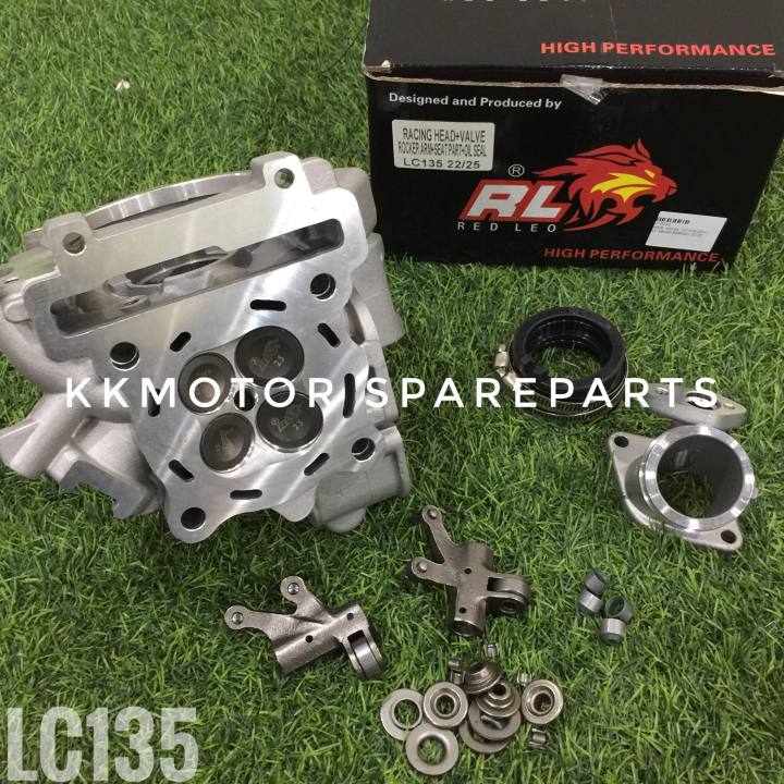 🔥 100% ORIGINAL RED LEO HEAD RACING YAMAHA LC135 Y15ZR 22/25 24/27 HEAD ...