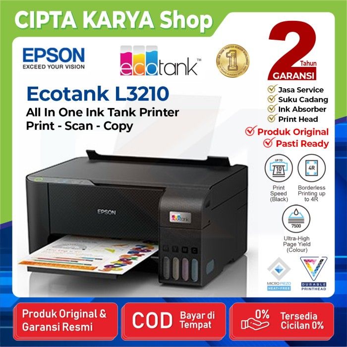Epson L3210 All in One Ink Tank Printer | Lazada Indonesia