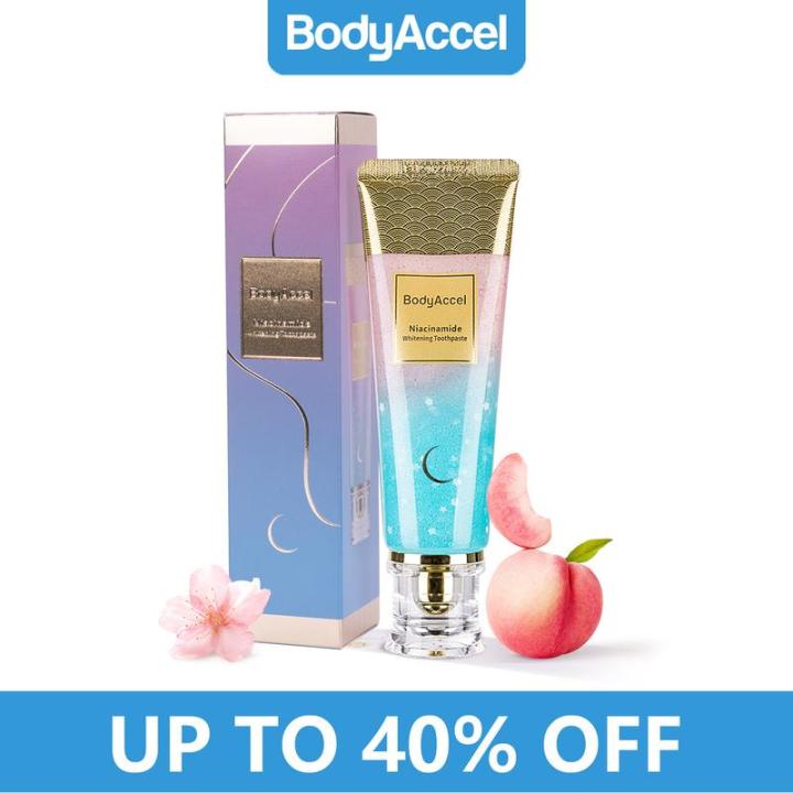 BodyAccel Intense Triple Whitening Niacinamide Toothpaste for Sensitive ...