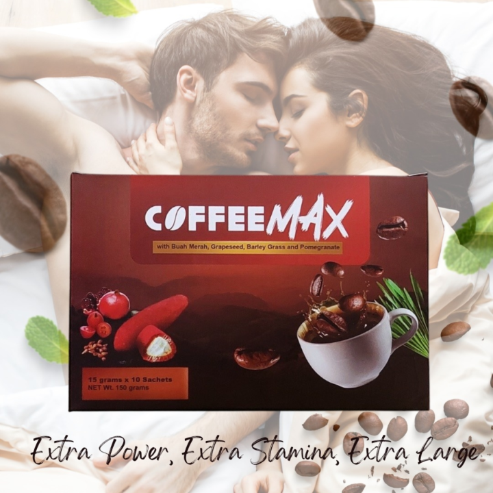 Coffee Max (with natural INGREDIENTS Buah Mera, Grape Seeds, Barley Grass Pomegranate) | Lazada PH