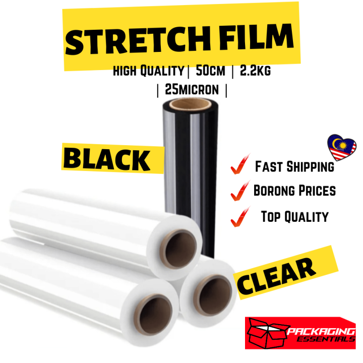 Stretch Film Wrapping 50 cm x 2.2 kg x 25 Micron 500mm HEAVY DUTY 拉伸膜 ...