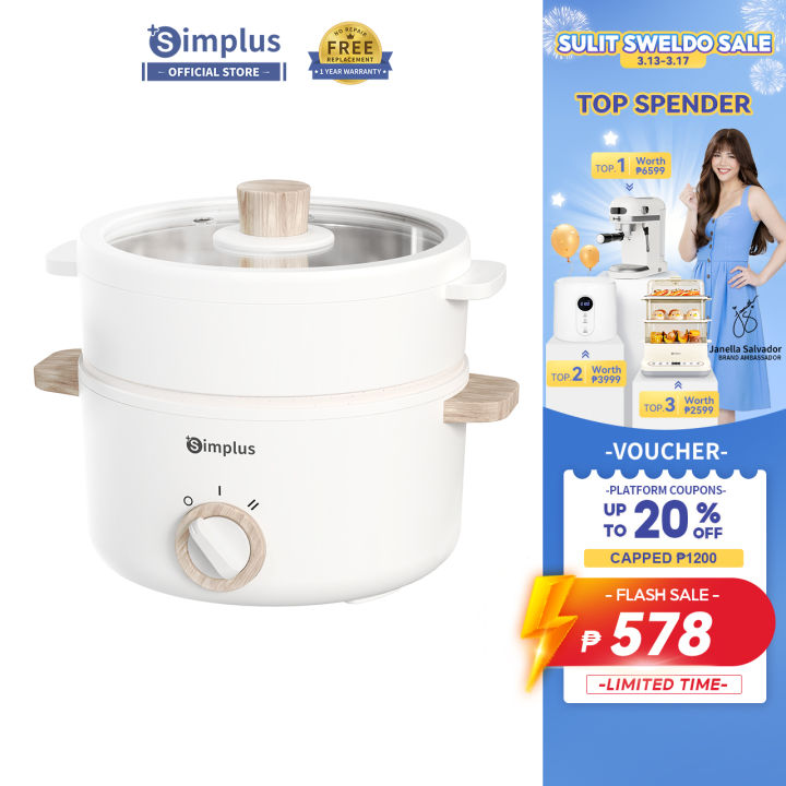 SimplusElectric Cooker Pot Multifunctional Electric Cooker Rice Cooker ...