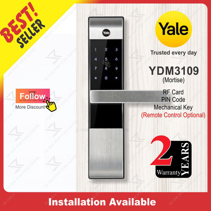 YALE YDM3109 Smart pin key Digital Door Lock YDM 3109 MDK21 | Lazada