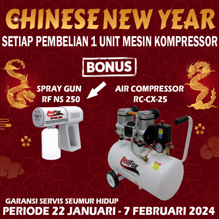 MESIN COMPRESSOR ATAU KOMPRESOR ANGIN 1HP ATAU 25 LITER RF-CX25 ...