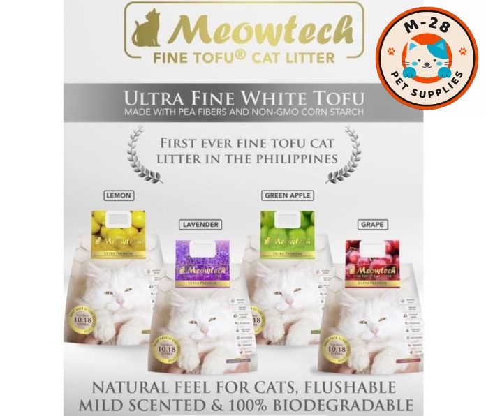 Meowtech Ultra-Premium Fine Tofu, Low dust, Quick Clumping The real 10 ...