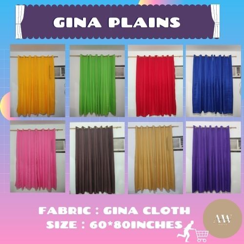 GINA PLAINS RING CURTAIN | 60*80INCHES | 7FT TALL | ASPIRING WALLS ...