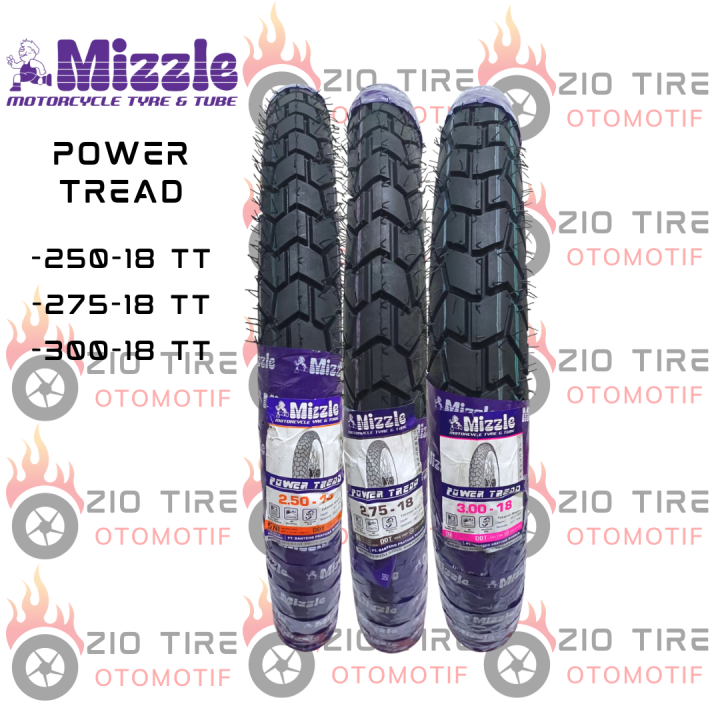 BAN LUAR MIZZLE POWER TREAD RING 18 BERBAGAI UKURAN NON TUBLES | Lazada ...
