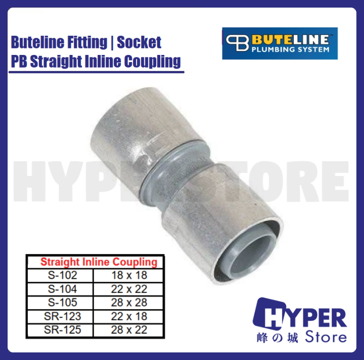 Buteline Fitting | PB Straight Inline Coupling | Socket | Withstand Hot ...
