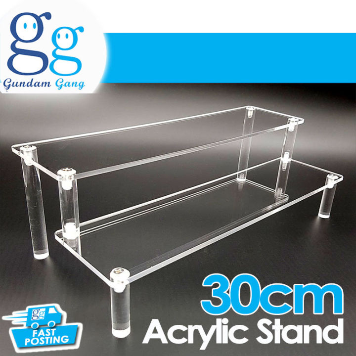 Hobby Figure Toy Acrylic Display Stand 30cm Double Layers Blind Box ...