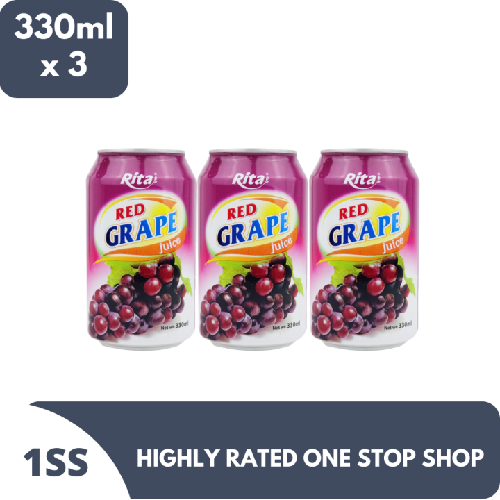 Rita Red Grape 330ml x 3 | Lazada PH