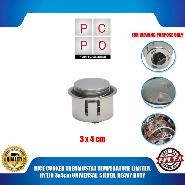 PC PO RICE COOKER THERMOSTAT TEMPERATURE LIMITER, HY170 3x4cm UNIVERSAL ...