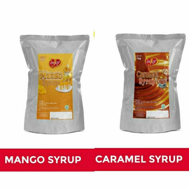 Caramel Syrup Mango Syrup for Milktea Mango Graham Shake Frappe INJOY laz3