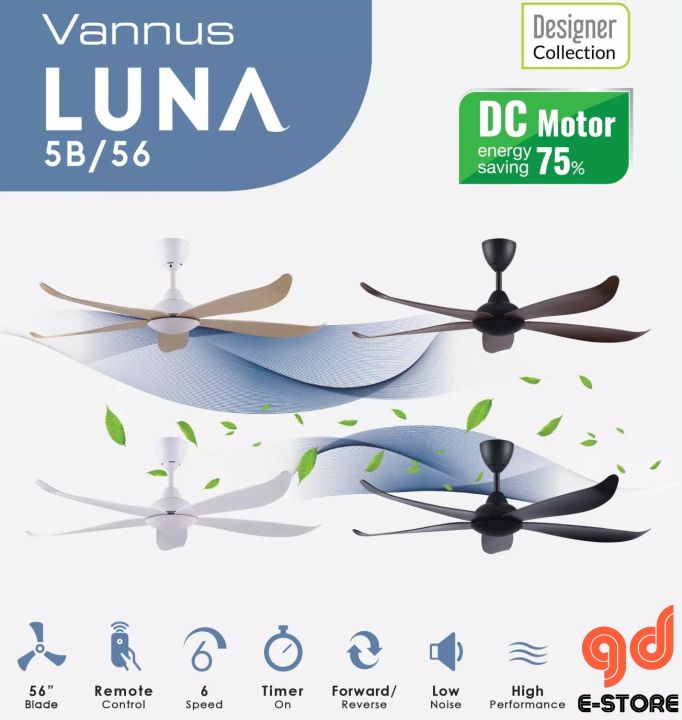 ALPHA Vannus - LUNA 5B 60 /56 / 40 / 46 / 36 Inch LED Light DC Motor ...