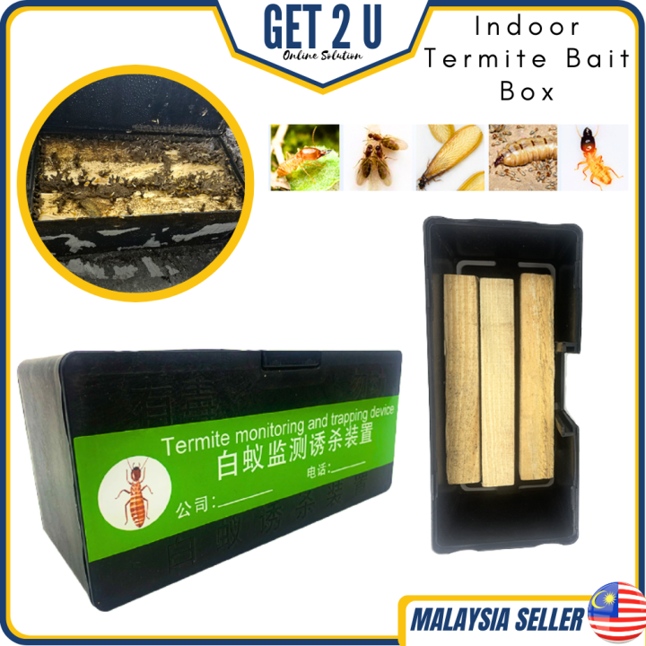 Indoor Termite Bait Box Termites Killer Station Eco-Friendly Natural ... Indoor Termite Bait Box Termites Killer Station Eco-Friendly Natural ...