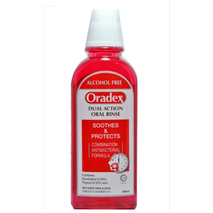 ORADEX DUAL ACTION MOUTHWASH 400ML | Lazada