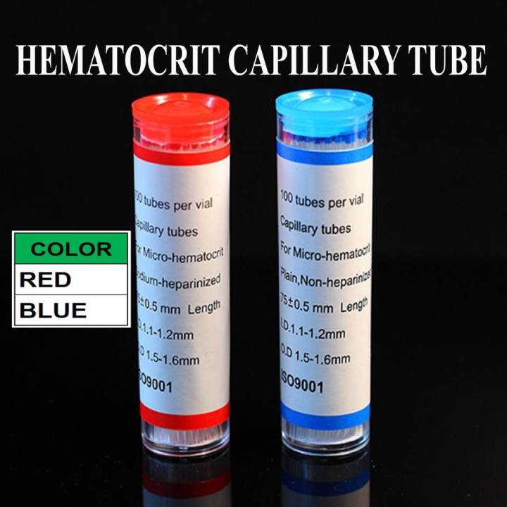 Hematocrit Capillary Tube Red and Blue | Lazada PH
