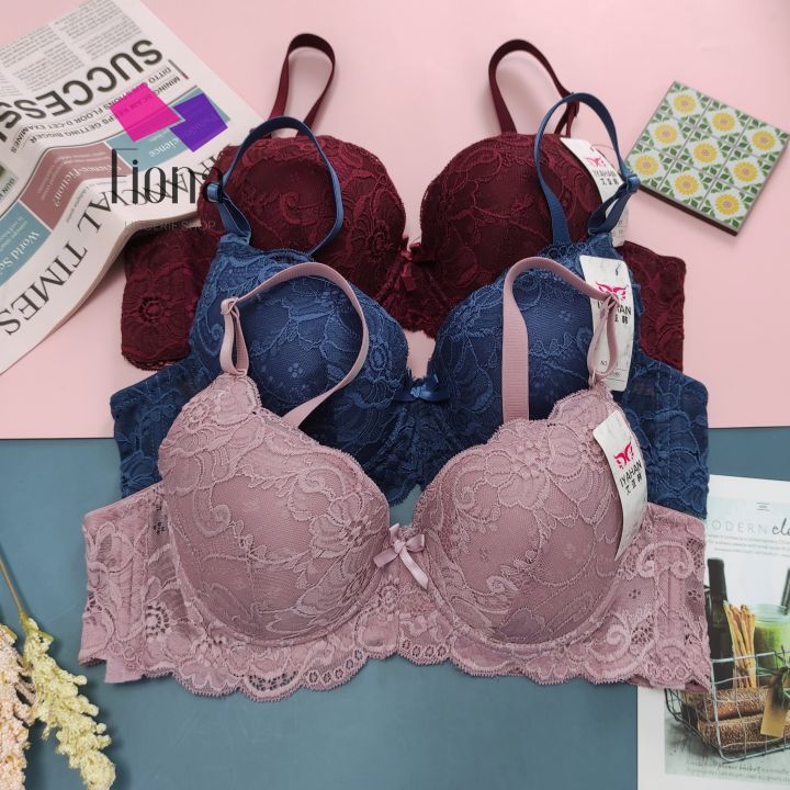 Bra Women Wired Lace Plus Size 36-42 BC Fiona Lingerie | Lazada