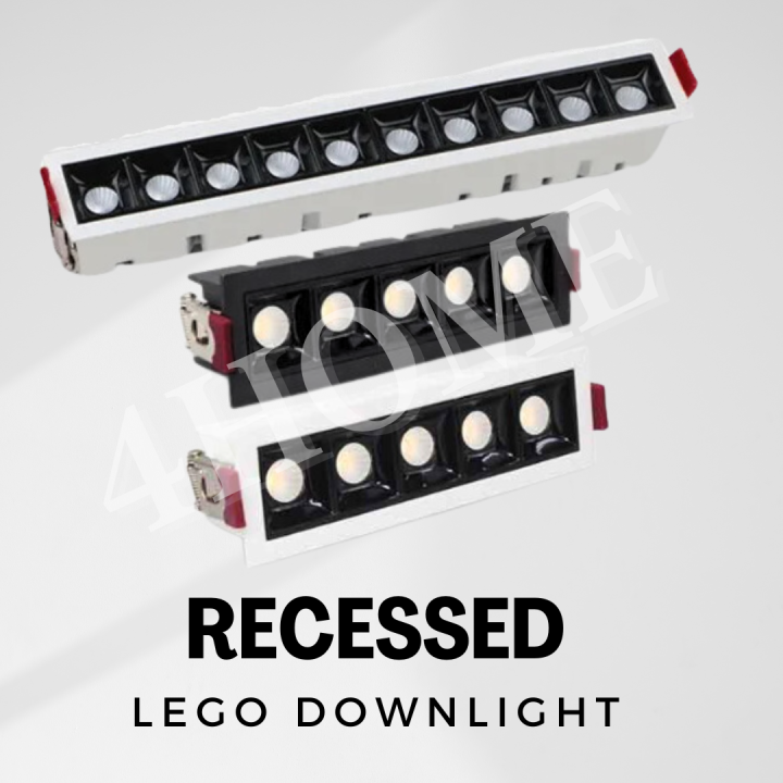 Linear LED Recessed Slim Lego Spotlight Downlight 10W 20W | Lazada ...