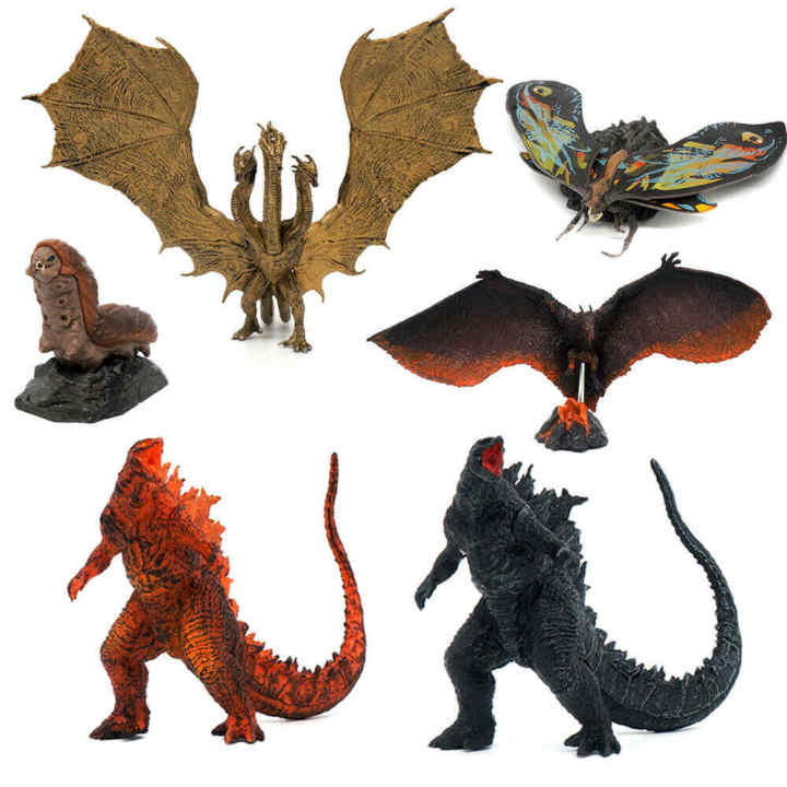 【Big Sale】6PCS Pack King of Monsters 5" Toy Model Set Gift Godzilla ...