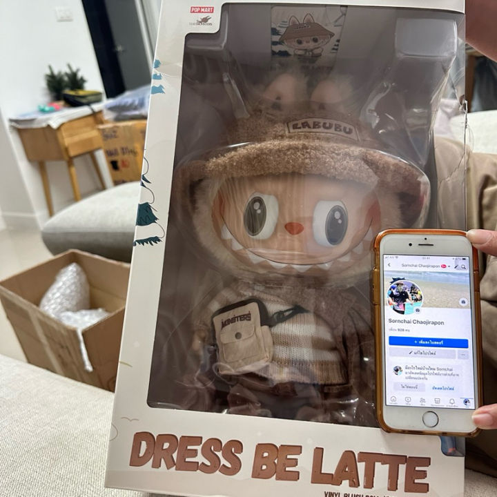 🔥 LABUBU THE MONSTERS - DRESS BE LATTE Vinyl Plush Doll ลาบูบู้ ลาเต้ ...