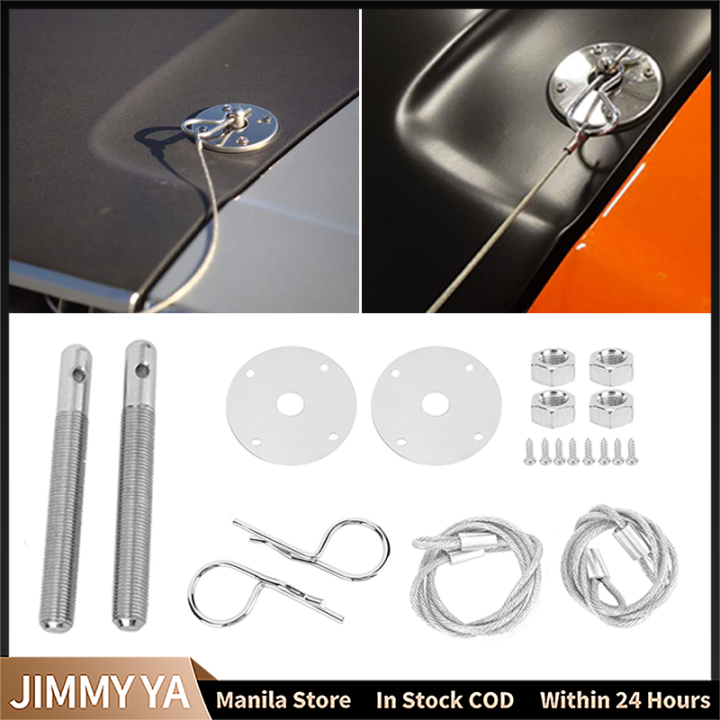 Universal Automobile Engine Engine Hood Pin Lock Kit Bonnet Lock Clip ...
