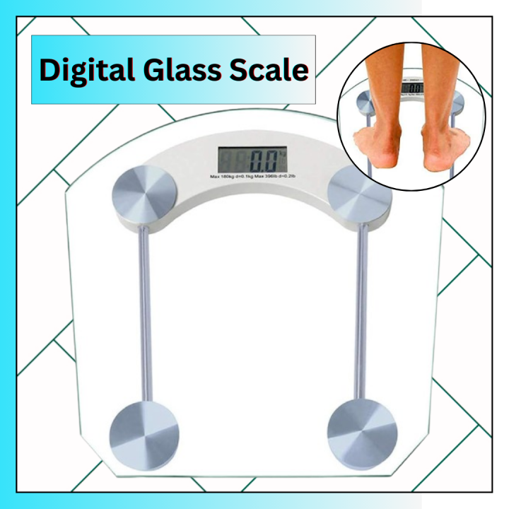Digital Glass Scale Digital LCD Electronic Glass Bathroom Weighing Scale | Lazada PH