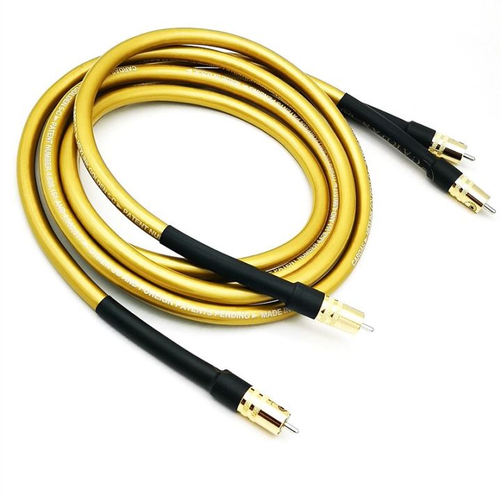 CARDAS 5-C GOLDEN HiFi RCA Audio Cabe OFC pure copper Gold Plated 2RCA ...